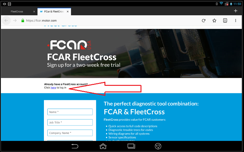 How to access Motor-FleetCross or ETech online | Bludee